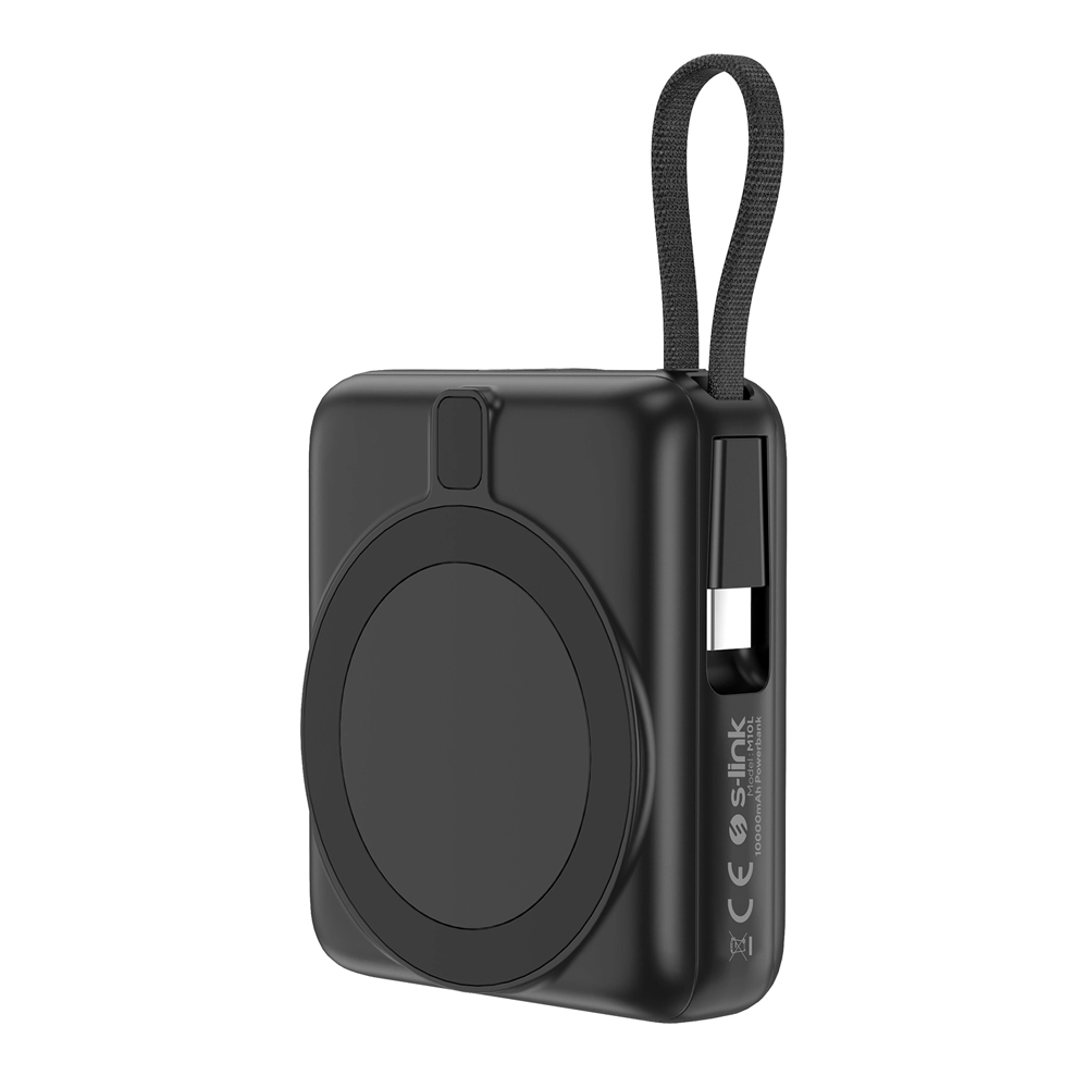 S-link M10L 10000mAh MagSafe 15W PD22.5W + QC3.0 18W LED Logo Şarj ...