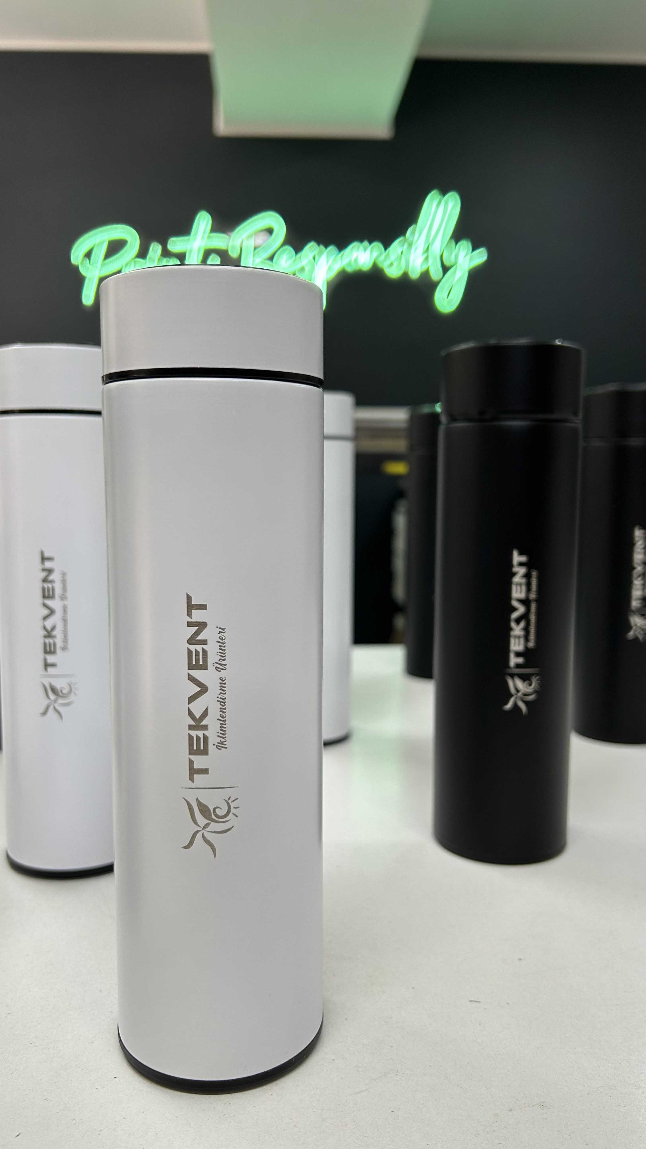 450 ML Isı Derecesi Gösteren Dijital Göstergeli Çelik Termos (PZ6258 ...